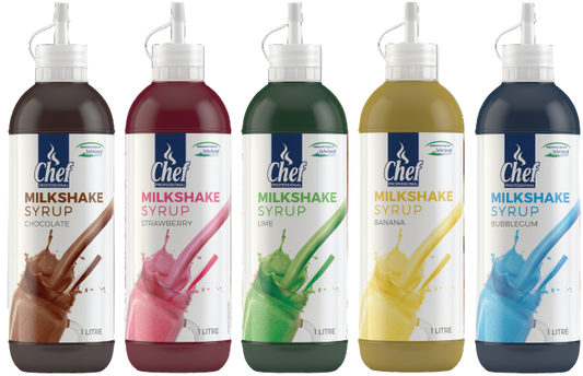 1lt Chef Professional Milkshake Syrup - Assorted Flavours – Alpaco ...
