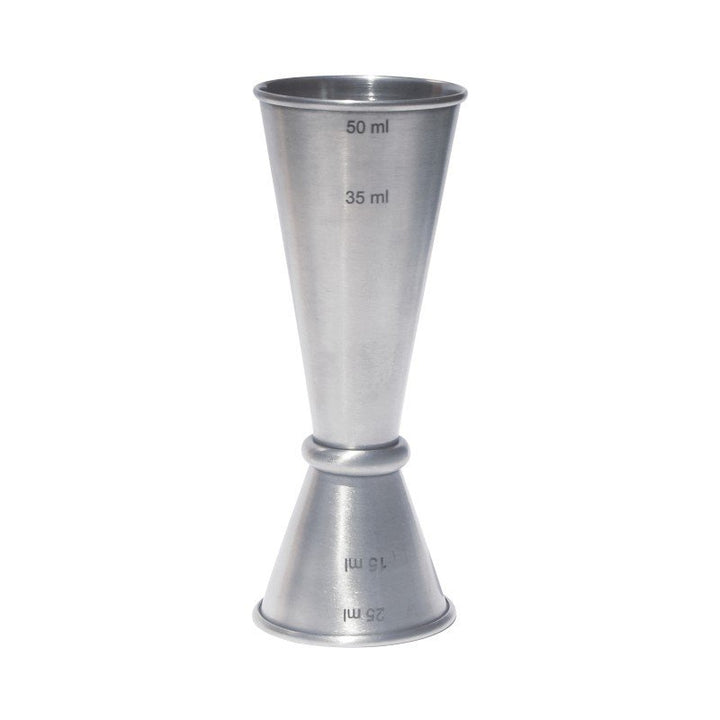 BAR BUTLER DOUBLE TOT MEASURE 25/50ML WITH HANDLE STAINLESS STEEL, (15 ...